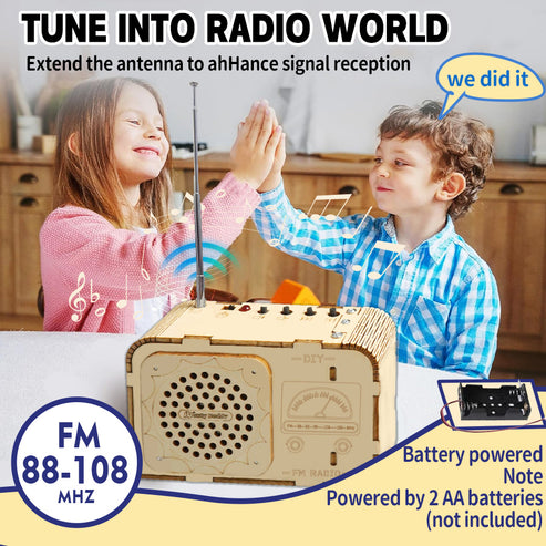 DIY FM Radio Kit – Wooden 3D STEM Building Project | NautyDaddy ...