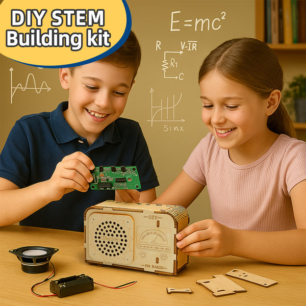DIY FM Radio Kit – Wooden 3D STEM Building Project | NautyDaddy ...