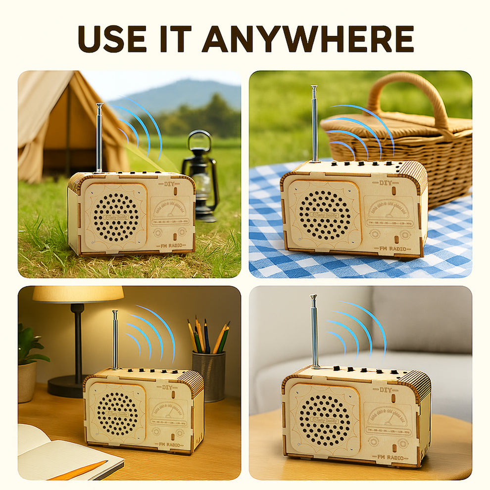 DIY FM Radio Kit – Wooden 3D STEM Building Project | NautyDaddy ...